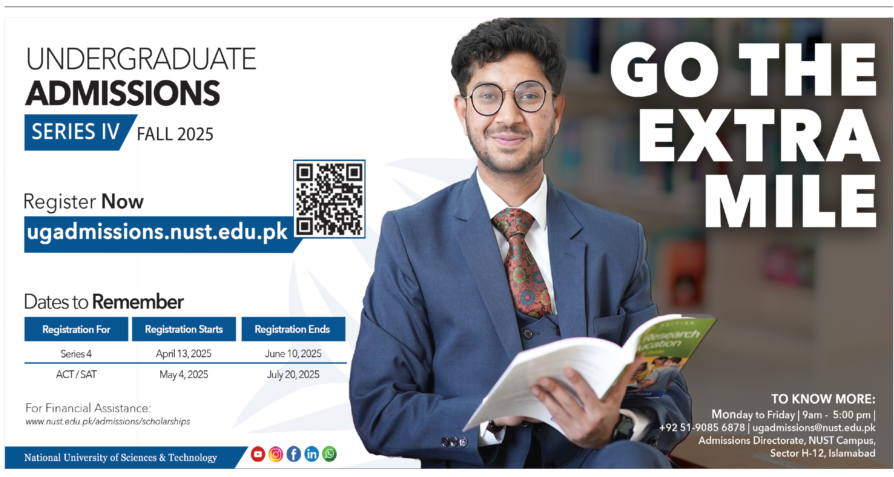 Undergraduate Programs Admission 2025 in Nust Campus 2025 Private ...