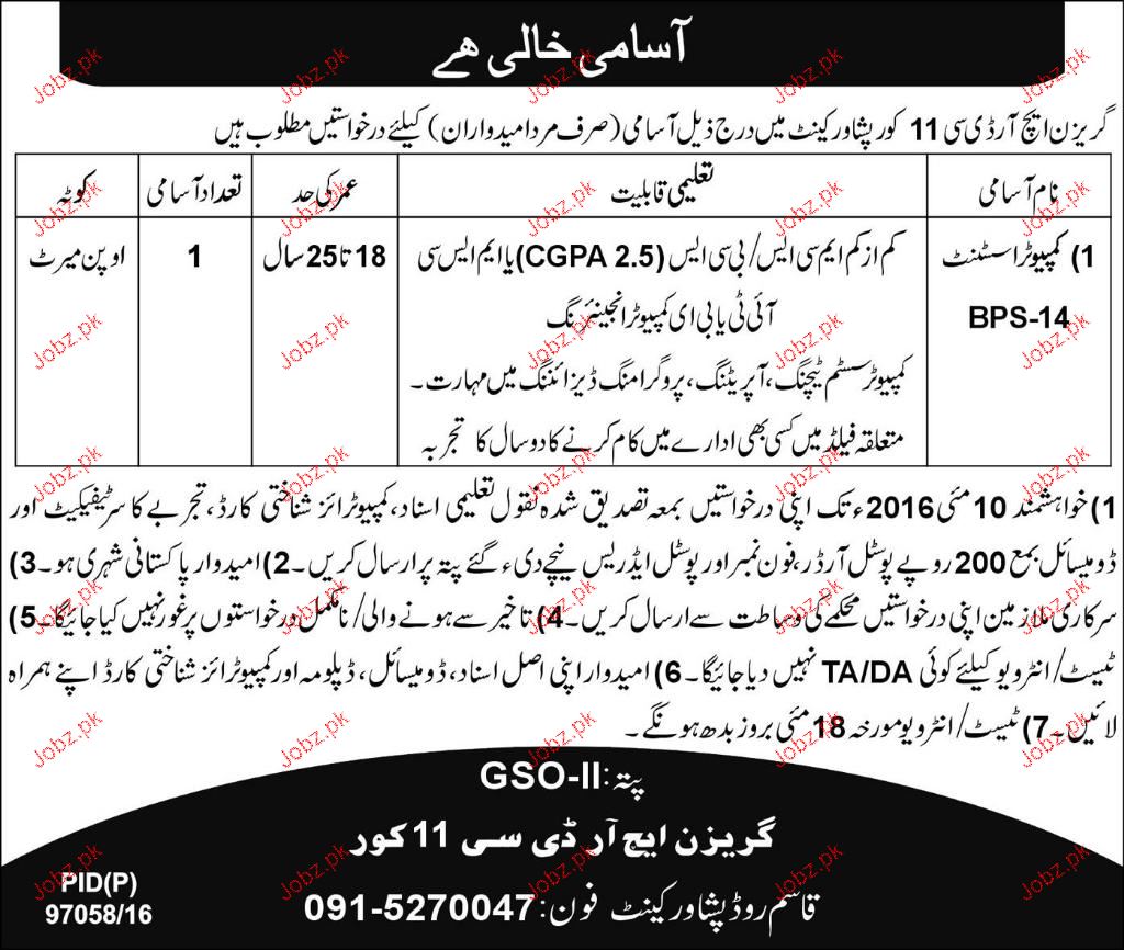 Computer Assistants Job Opportunity 2024 Job Advertisement Pakistan