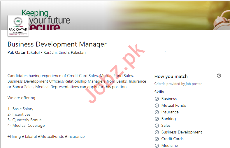 Business Development Manager Job in Karachi 2025 Job Advertisement Pakistan