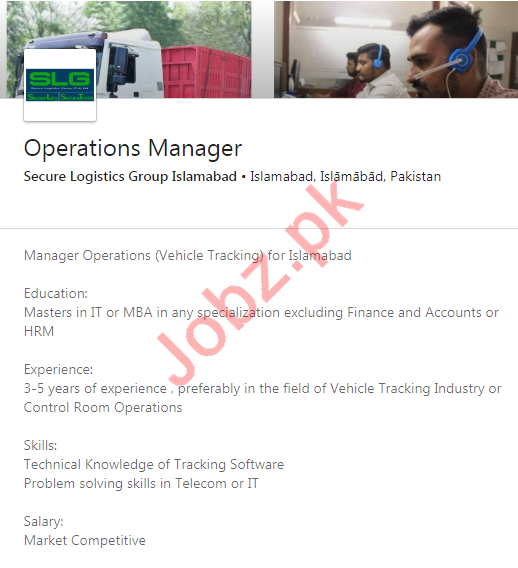 Operations Manager Job 2020 For Islamabad 2024 Job Advertisement Pakistan