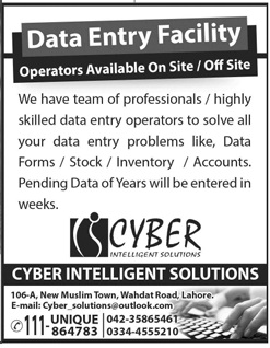 Cyber Intelligent Solutions Jobs 2020 in Lahore 2025 Job Advertisement ...