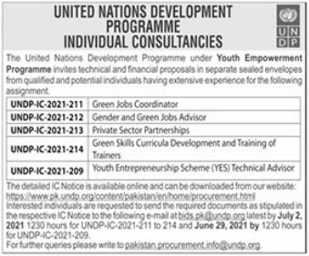 United Nations Development Program UNDP 2023 Job Advertisement Pakistan