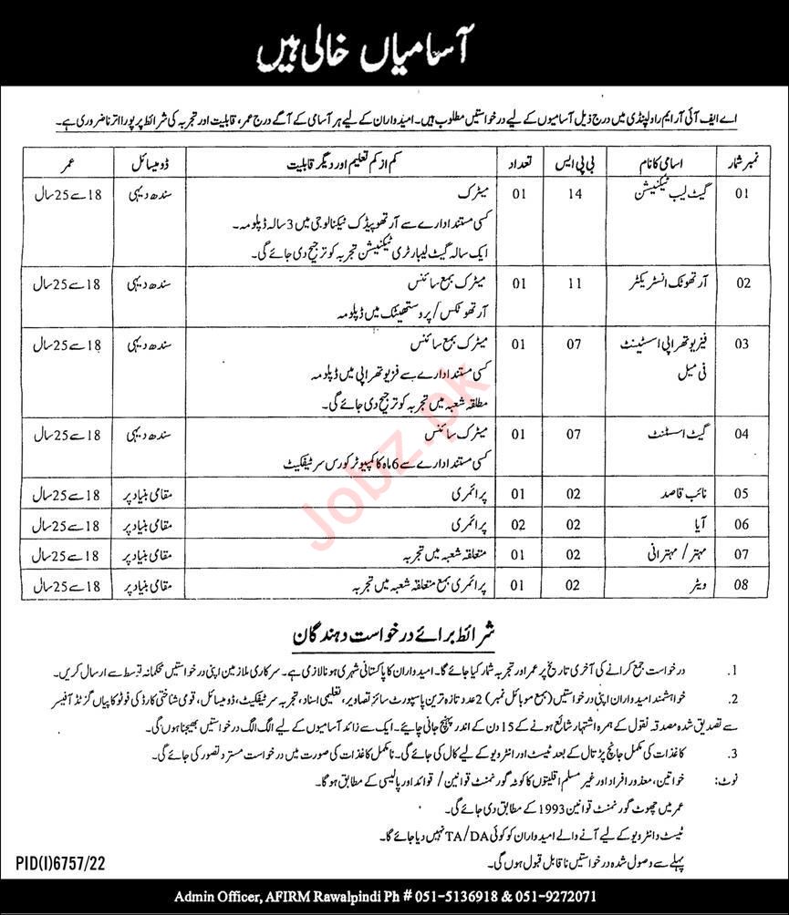 AFIRM Rawalpindi Jobs 2023 2024 Job Advertisement Pakistan