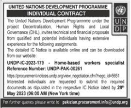 United Nations Development Programme UNDP Jobs 2023 2025 Job Advertisement Pakistan
