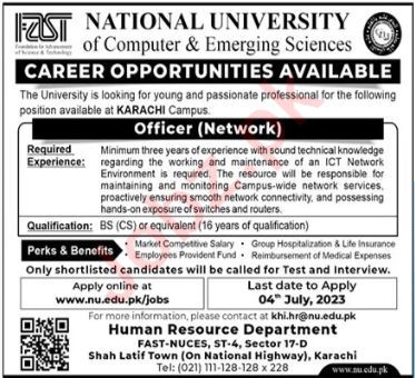 Position Open at National University of Computer & Emerging 2025 Job ...