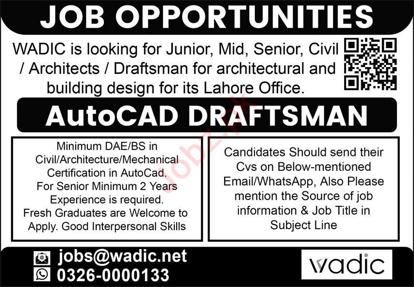 AutoCAD Draftsman Jobs 2023 in Lahore 2025 Job Advertisement Pakistan