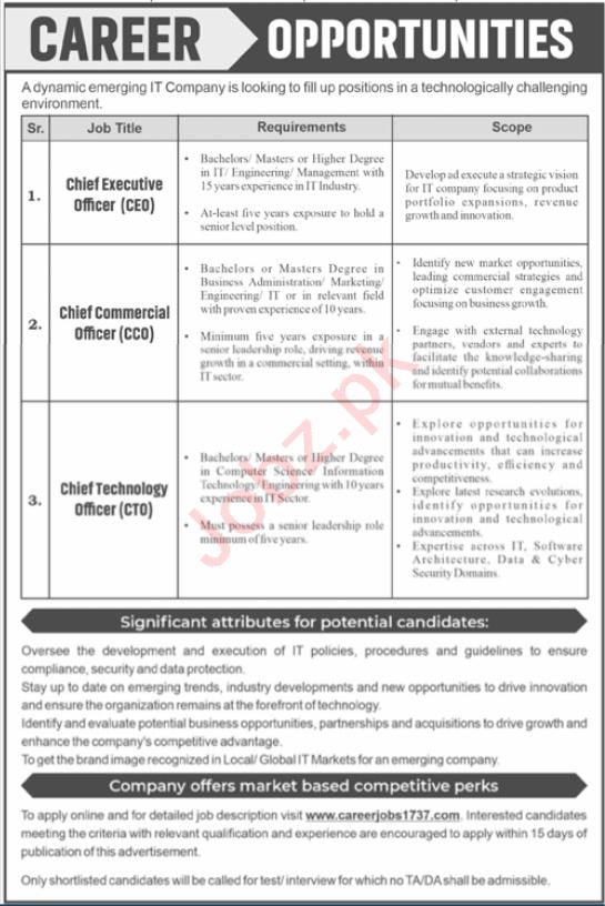 IT Company Islamabad Jobs 2024 2025 Job Advertisement Pakistan
