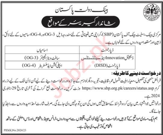 State Bank of Pakistan SBP Jobs 2024 2025 Job Advertisement Pakistan