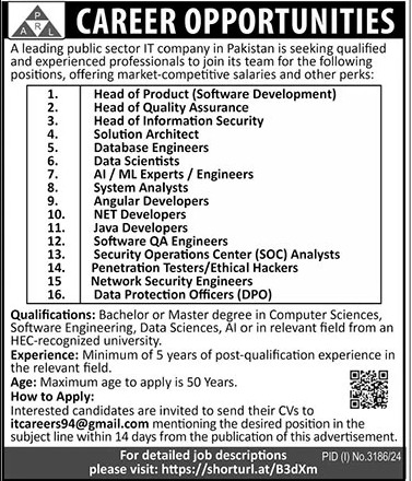 IT Staff Jobs in Pakistan Revenue Automation Limited 2025 Job ...