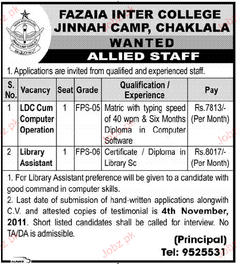 LDC Cum Computer Operator and Library Assistant Required 2025 Job ...