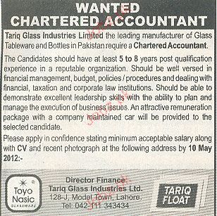 Chartered Accountant Job Opportunity 2025 Job Advertisement Pakistan